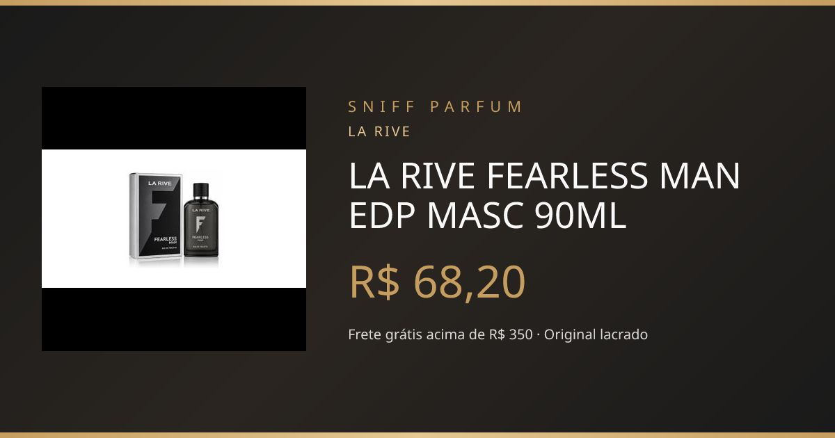LA RIVE FEARLESS MAN EDP MASC 90ML | Sniff Parfum